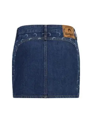 MARINE SERRE Zipped Mini Skirt