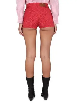 Etro Paisley Print Shorts