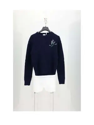 Dior Cable Knit Sweater - Blue