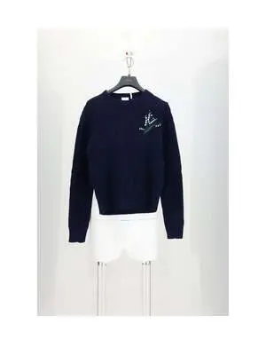 Dior Cable Knit Sweater - Blue