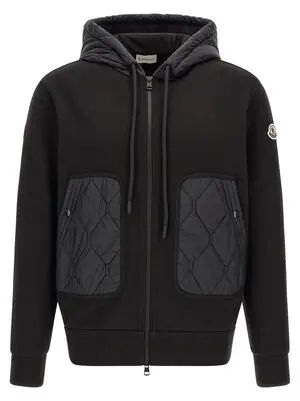 Moncler Quilted Sweatshirts Hoodies For Men