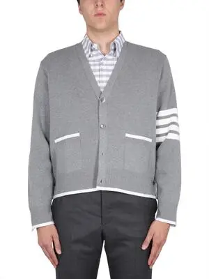 Thom Browne Button Detailed Cardigans For Men