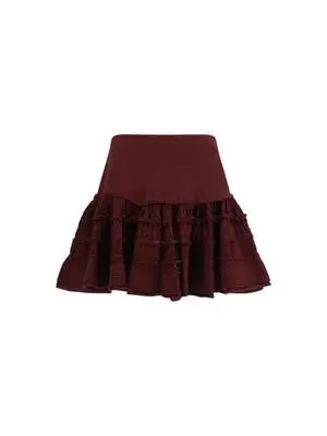 Alaïa Wool Crinoline Ruffle Mini Skirt