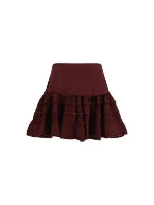 Alaïa Wool Crinoline Ruffle Mini Skirt - Multicolor