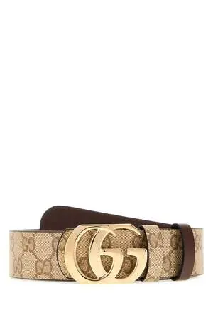 Gucci Gg Fabric Reversible Gg Marmont Belt - Multicolor