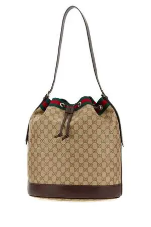 Gucci Gg Canvas Bucket Bag