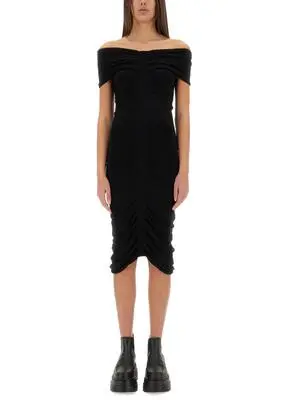 Alexander Wang Off Shoulder Dress - Black