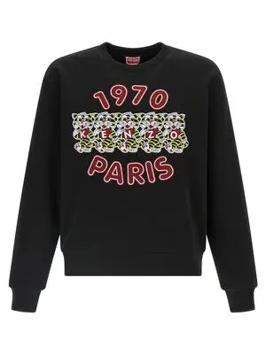 Kenzo Wild Tiger Embroidered' Sweatshirt - Black