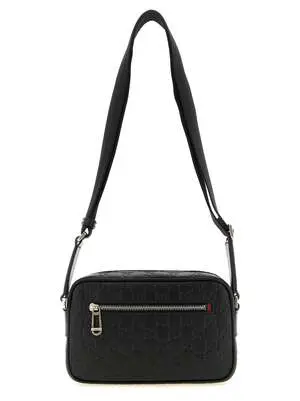 Gucci Gg Emblem' Small Crossbody Bag - Black