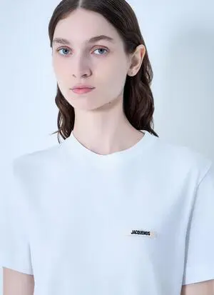 Jacquemus Cotton Jersey Logo T-shirt - White