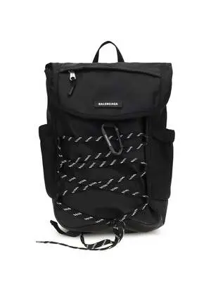 Balenciaga Metal Carabiner Detail Backpack - Black
