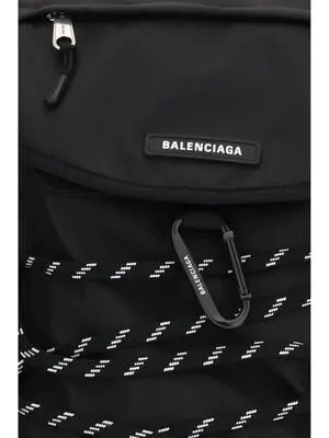 Balenciaga Metal Carabiner Detail Backpack