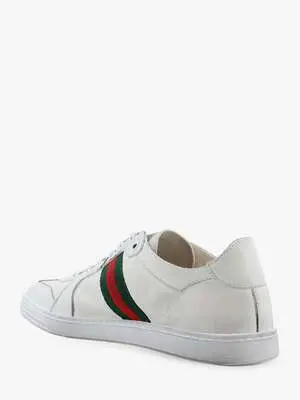 Gucci Stretch Leather Sneakers - White
