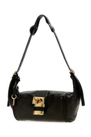 Chloé Leather Paddington Shoulder Bag - Black