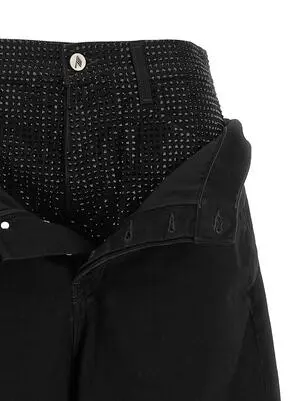 Attico Crystal Insert Jeans