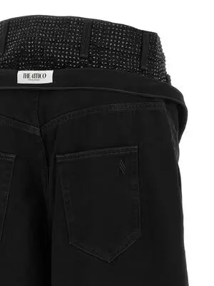 Attico Crystal Insert Jeans