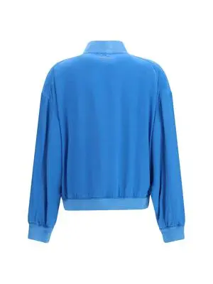 Versace Silk Zipper Jacket - Blue