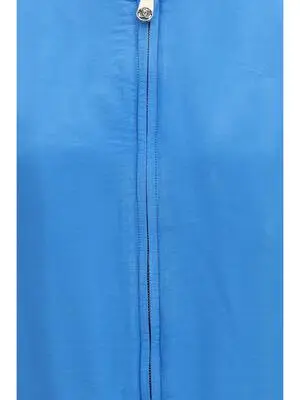 Versace Silk Zipper Jacket - Blue