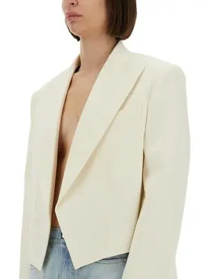 Stella McCartney Cropped Blazer - White