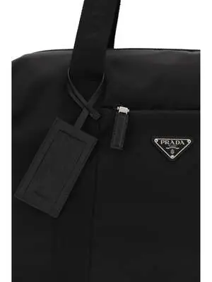 Prada Travel Bag In Re-nylon And Saffiano