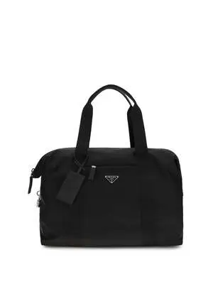 Prada Re-nylon And Saffiano Travel Bag - Black