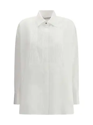 GOLDEN GOOSE Oversized Cotton Poplin Shirt - White
