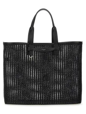 Dolce & Gabbana Woven Mesh Shopping Bag - Black