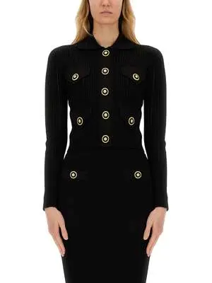 Balmain Knitted Cardigan - Black
