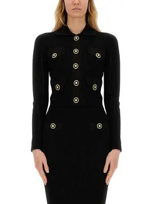 Balmain Knitted Cardigan - Black