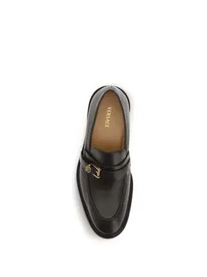 Versace Leather Loafers - Black