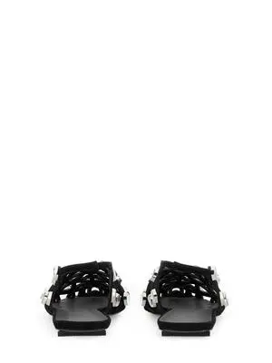 Attico Dancer Grid Shoes - Black