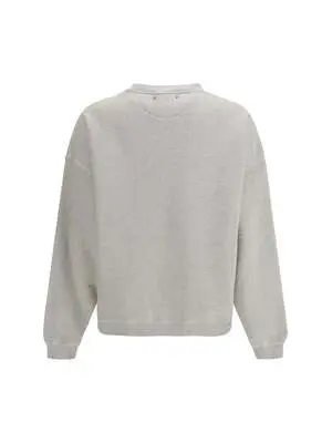 GOLDEN GOOSE Cotton Logo Sweatshirt - Gray