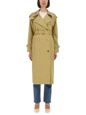Burberry Long Castleford Trench Coat - Cream