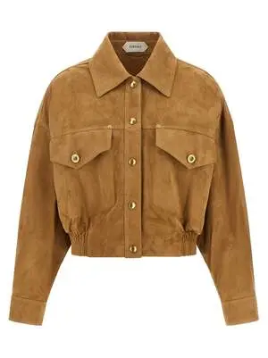 Versace Suede Blouson - Brown
