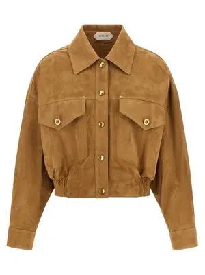 Versace Suede Blouson - Brown