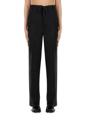 MAISON MARGIELA Wool And Mohair Pants - Black