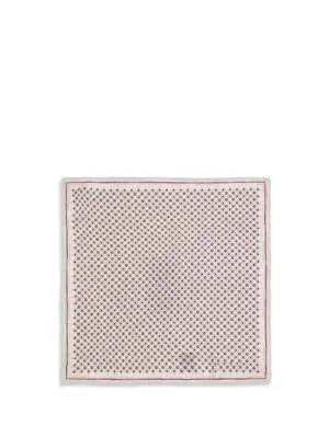 Brunello Cucinelli Silk Pochette With Geometric Pattern - Multicolor