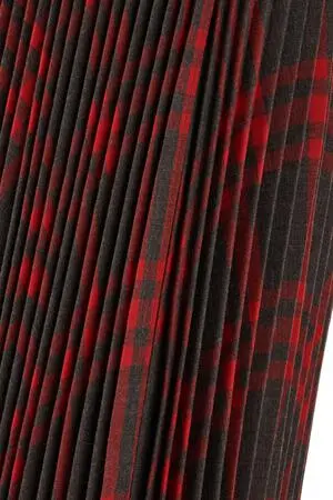 Burberry Pleated Midi Skirt - Multicolor