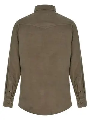 Brunello Cucinelli Corduroy Shirt - Green