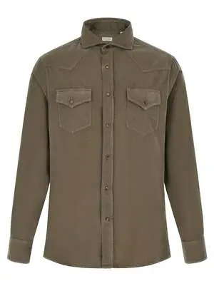 Brunello Cucinelli Corduroy Shirt - Green