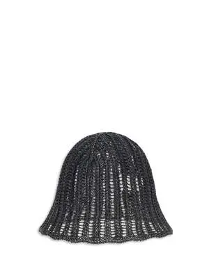 Brunello Cucinelli Techno Raffia Hat - Black