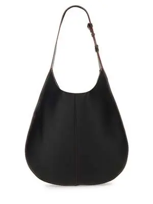 TOD'S Calfskin Hobo Bag - Black