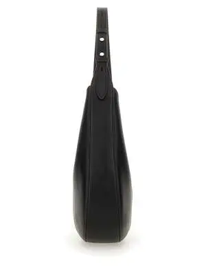 TOD'S Calfskin Hobo Bag - Black