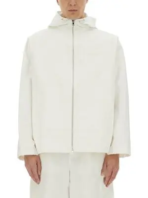 Gucci Cotton Zip Up Hooded Sweatshirt
