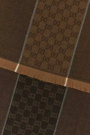 Gucci Camel Wool Scarf