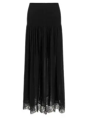 Zimmermann Valiant Long Skirt - Black