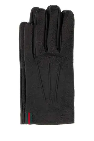 Gucci Leather Gloves - Black