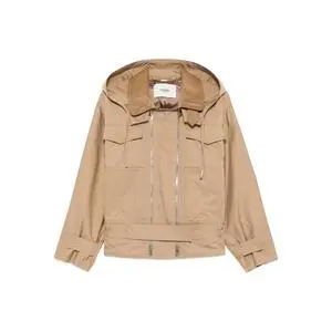 Fendi Neutrals Jackets Bomber Jackets - Cream