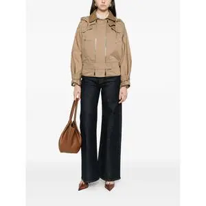 Fendi Neutrals Jackets Bomber Jackets