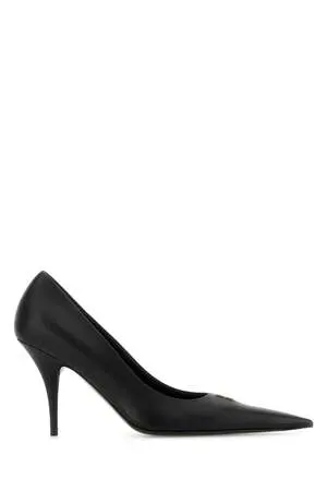 Balenciaga Leather Avenue Bb Editor 90 Pumps - Black
